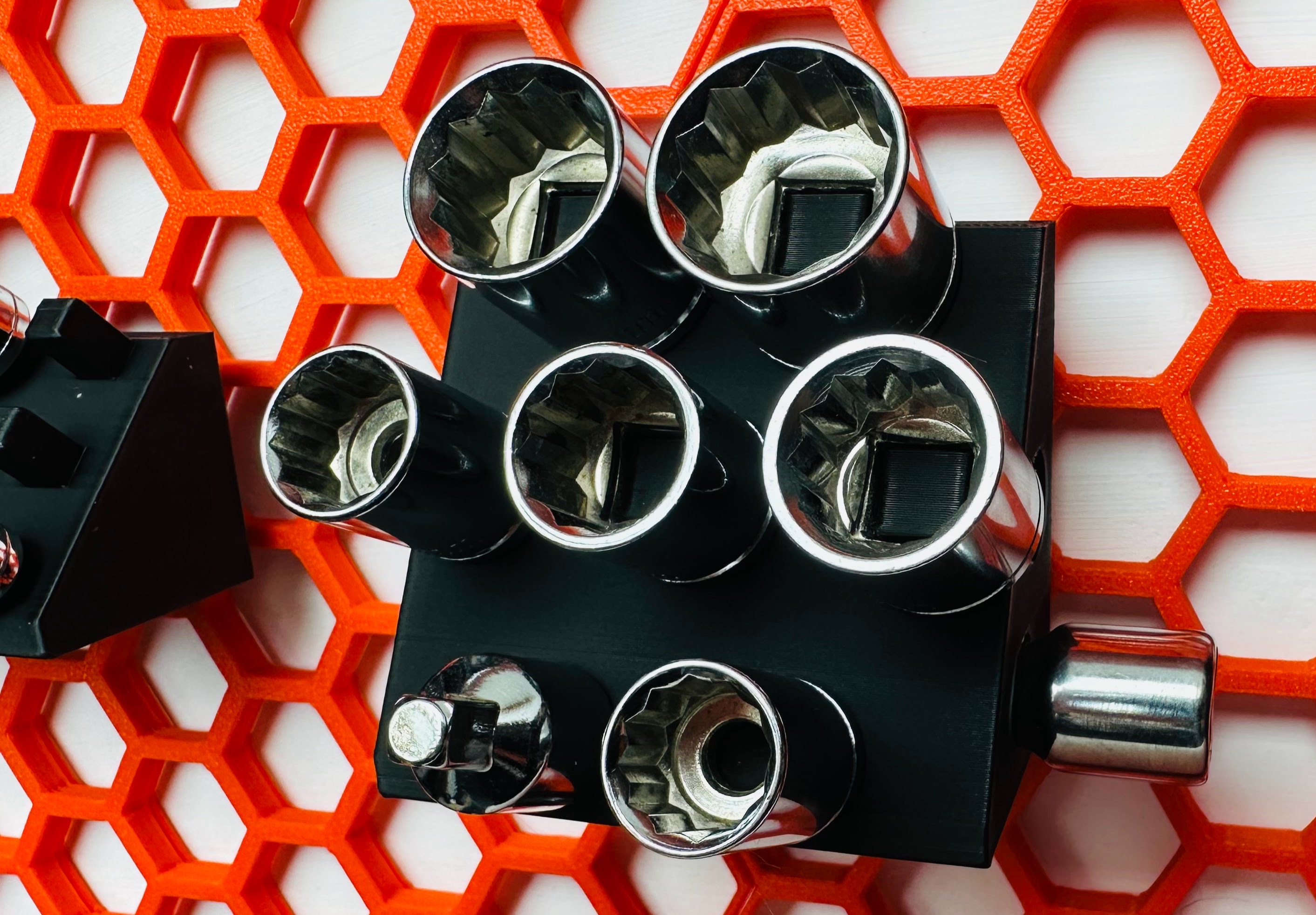 Honeycomb ratchet sockets holders - 3 sizes by depesz | Download free ...