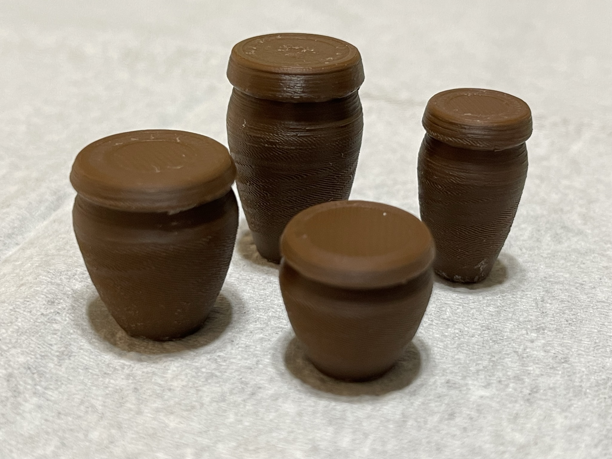 Miniature Kimchi Pots (항아리) by skywarrant | Download free STL model ...