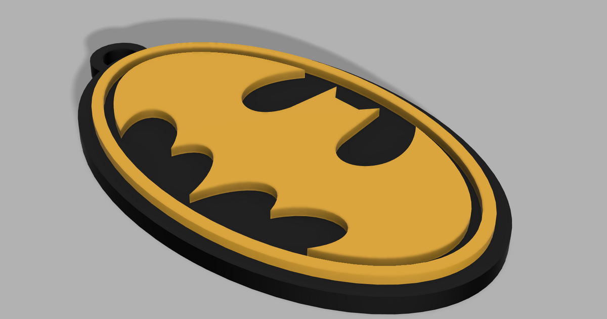 Batman Key Chain Logo by Aizenrath | Download free STL model ...