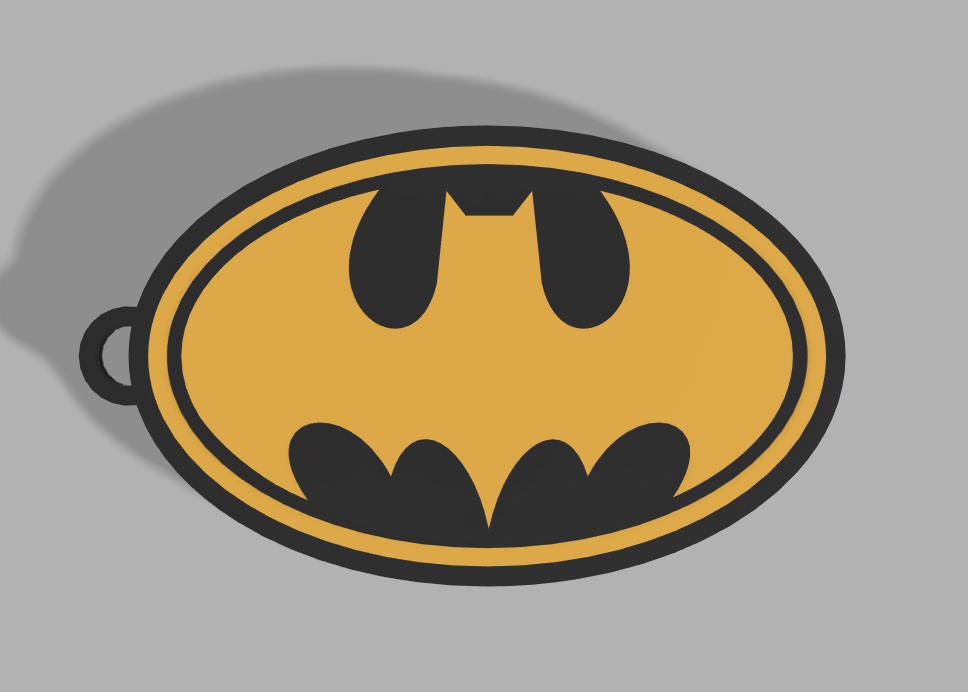 Batman Key Chain Logo by Aizenrath | Download free STL model ...
