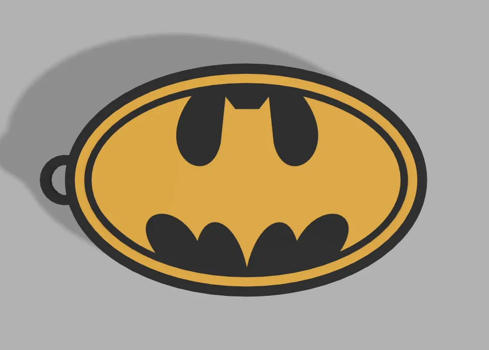 Batman Key Chain Logo by Aizenrath | Download free STL model ...