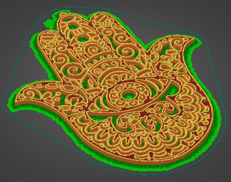 Hand of fatima wall mount by melzein | Download free STL model ...