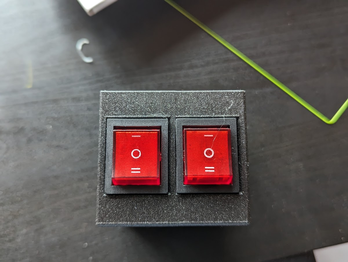 Ikea lack leg mount for two double rocker switches by Stefan Toczek ...