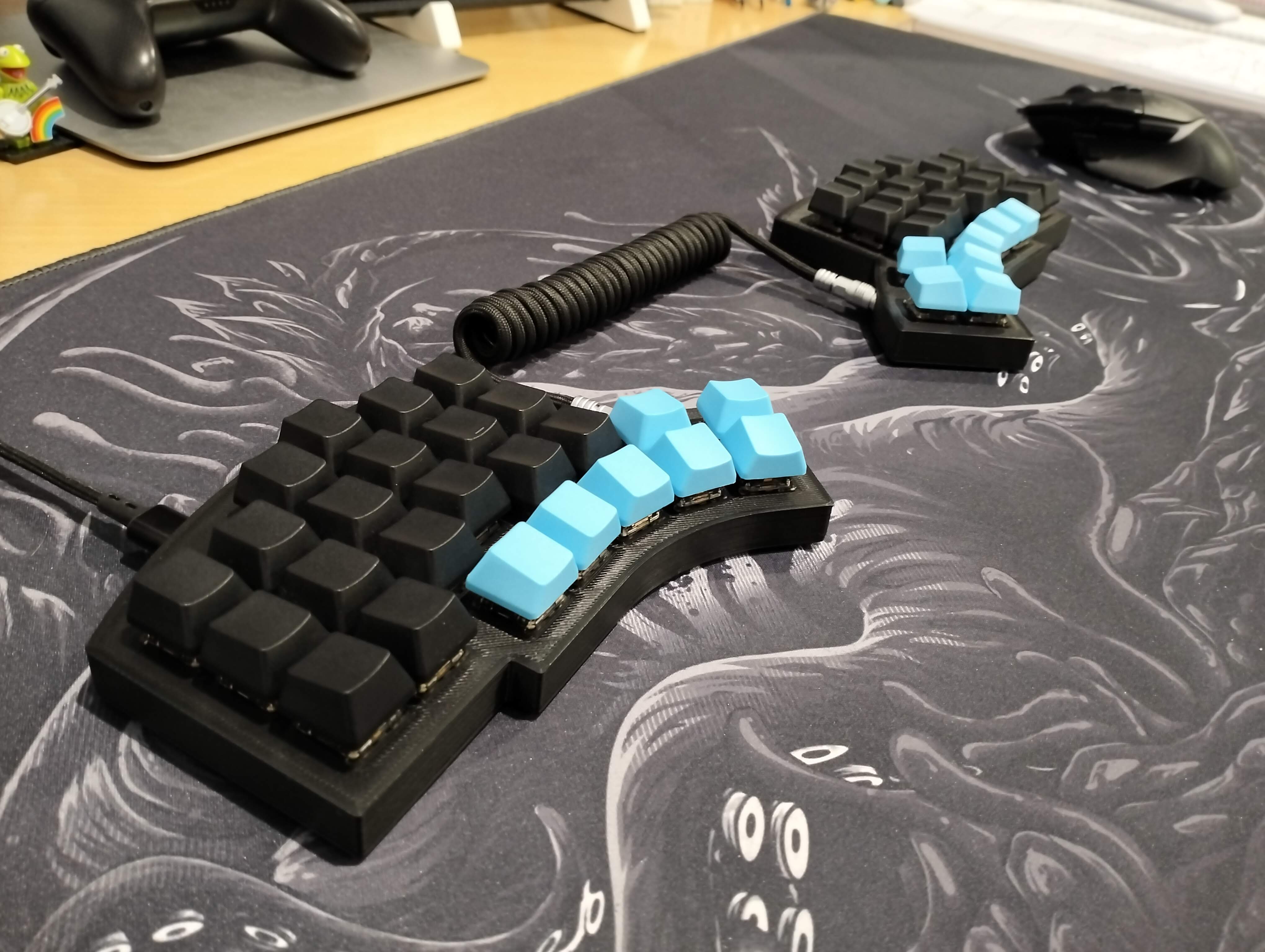 Handwired Kyria Split Keyboard by Molten | Download free STL model ...