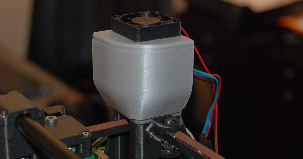 NEMA17 Active Cooler and Wind Shield by bunnyology | Download free STL ...