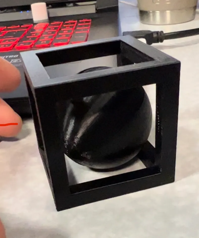 Ball in Cube (2") by Lugnut2683 | Download free STL model | Printables.com
