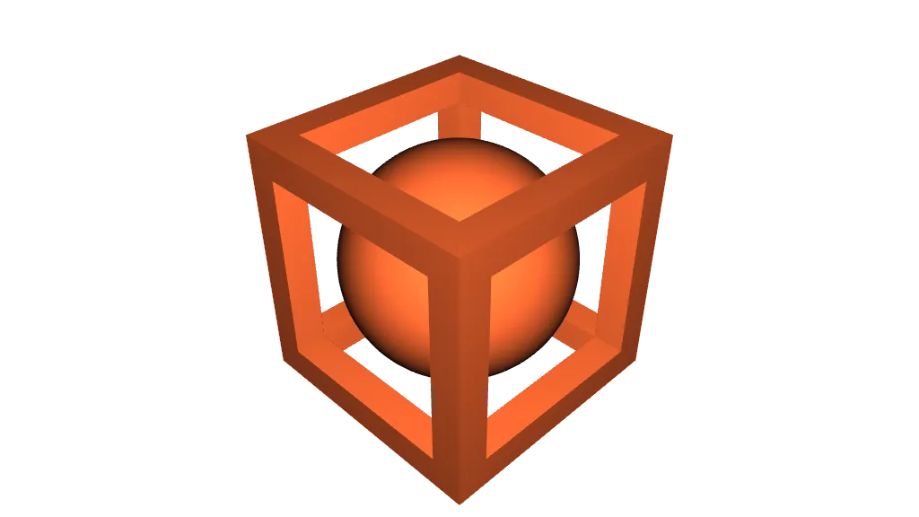 Ball in Cube (2") by Lugnut2683 | Download free STL model | Printables.com