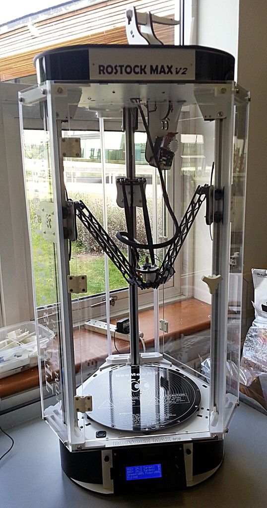 Enclosure for the Rostock Max V2 3D-Printer by LIBRE hub | Download ...