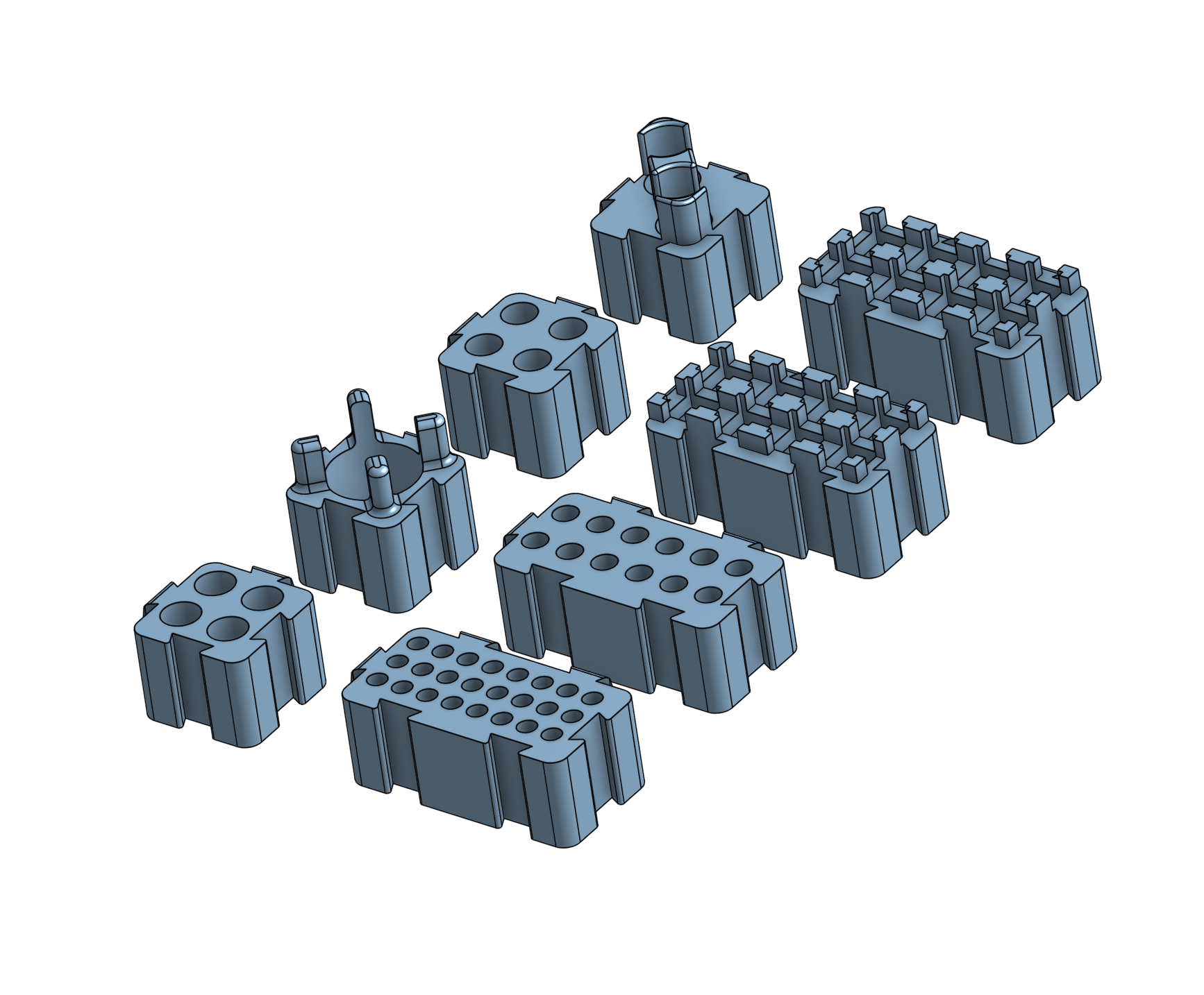 Moldular tube holders by LIBRE hub | Download free STL model ...