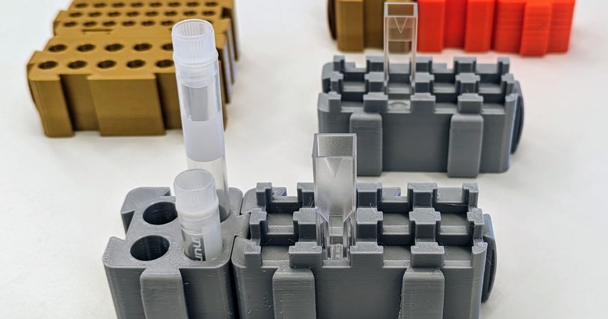 Moldular tube holders by LIBRE hub | Download free STL model ...