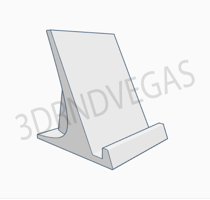 Modern Tablet Stand - with and without logo insert by 3D RnD Vegas ...