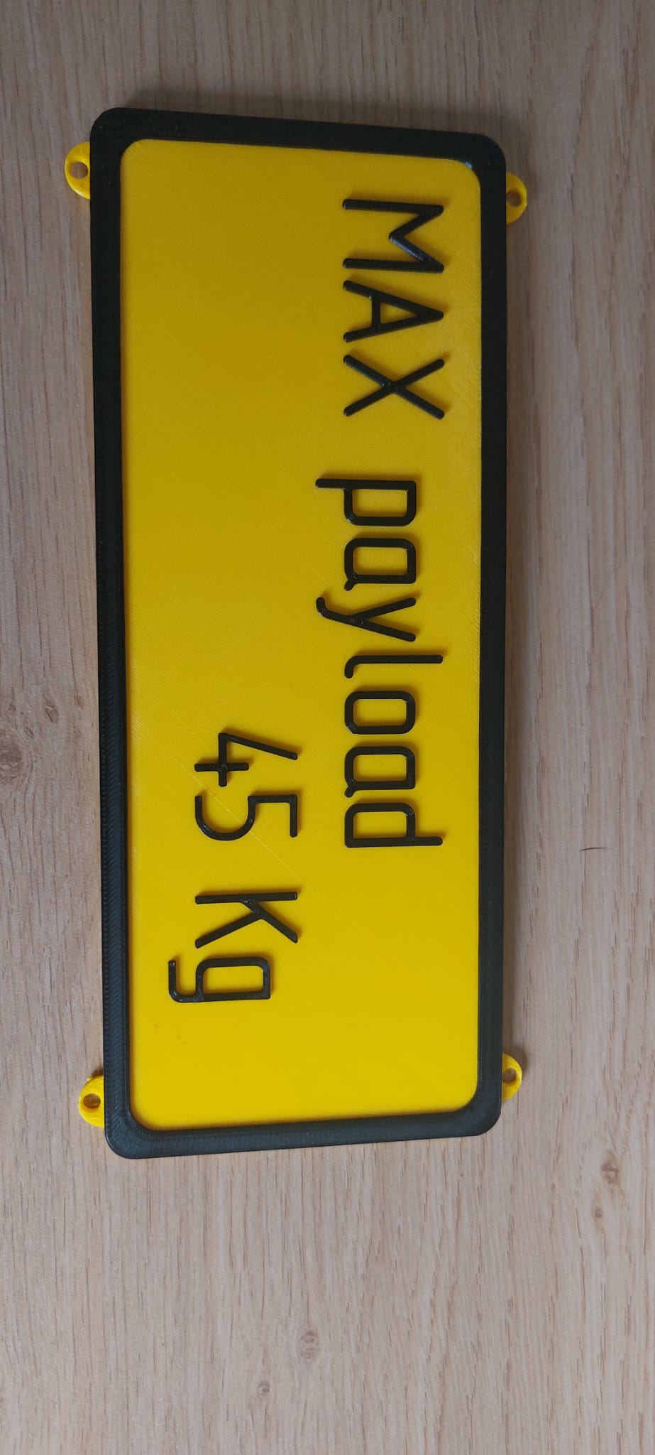 MAX payload sign (45 Kg) by Ruben Hauwaerts | Download free STL model ...