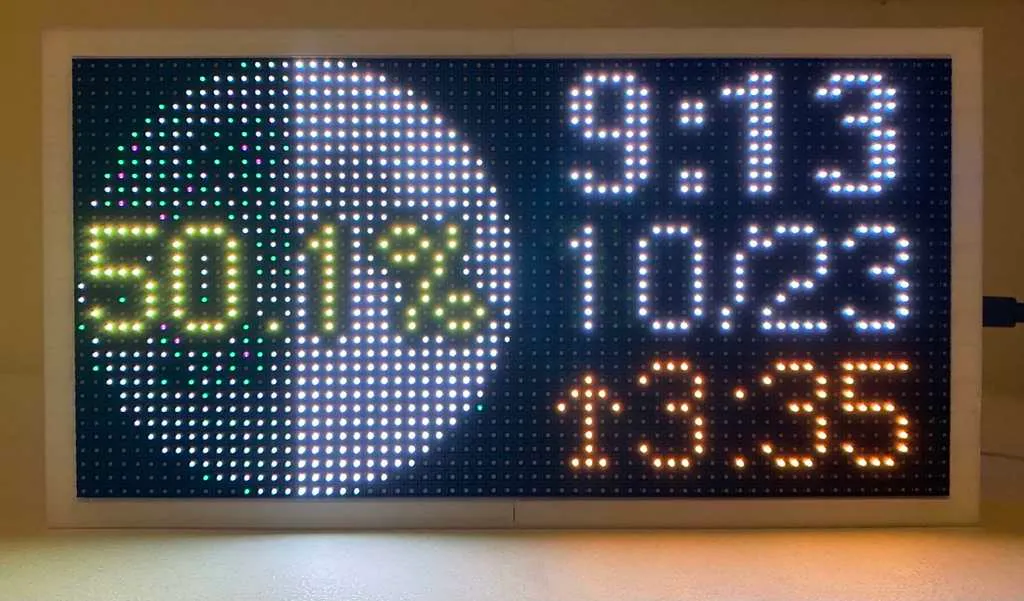 LED Matrix Frame for 32x64 P5 LED Panel by AfterTen | Download free STL ...