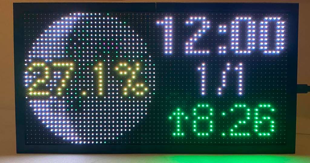 LED Matrix Frame for 32x64 P5 LED Panel by AfterTen | Download free STL ...