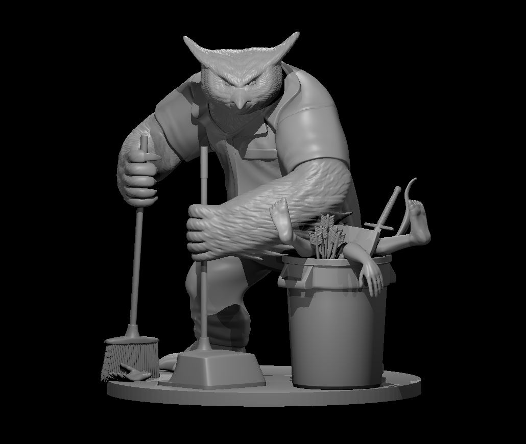 Owlbear Dungeon Janitor by MZ4250 | Download free STL model ...
