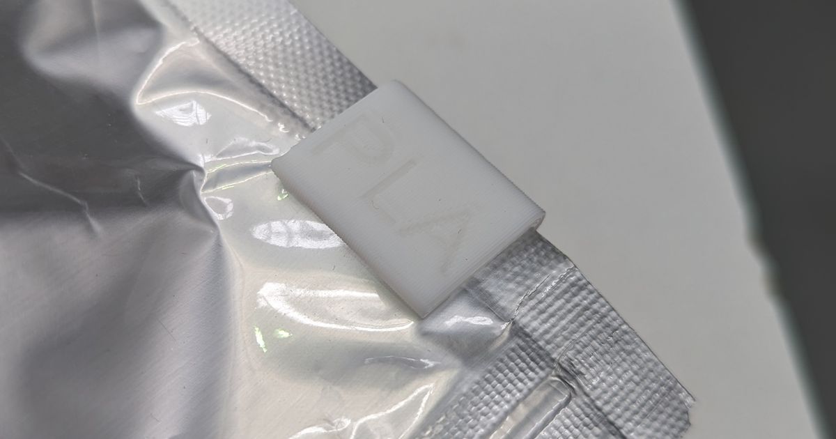 Filament Bag Label Clips by SaturnzBarz | Download free STL model ...