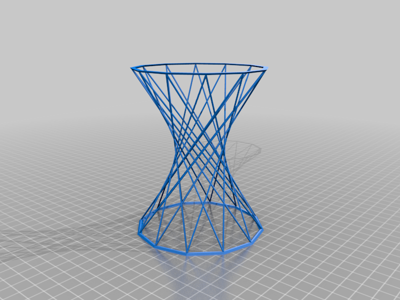 Big Fragile Hyperboloid by p1mrx | Download free STL model | Printables.com