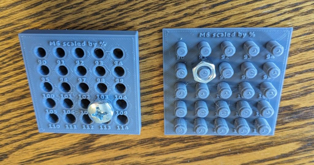 M6 thread calibration arrays for Everclamp by p1mrx | Download free STL ...