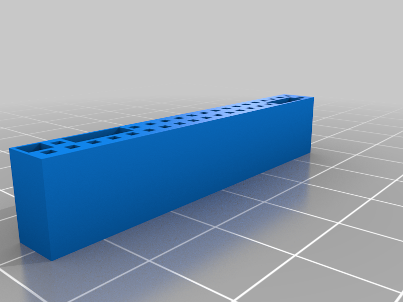 Dupont to 2-row ribbon cable adapter by p1mrx | Download free STL model ...