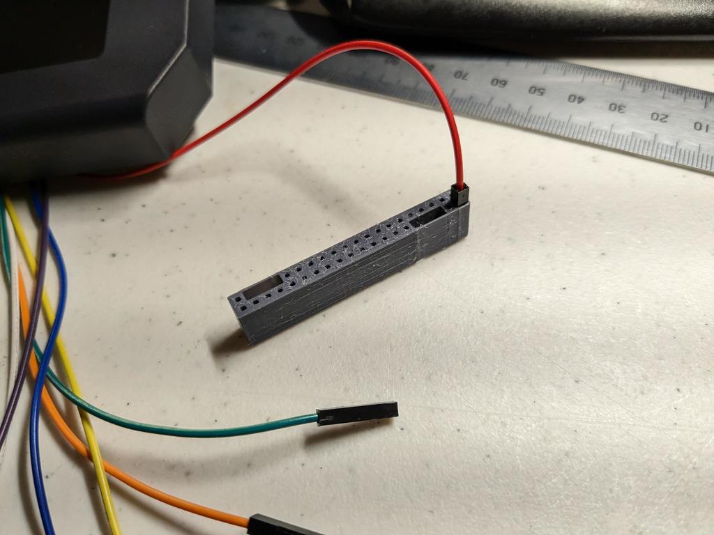 Dupont to 2-row ribbon cable adapter by p1mrx | Download free STL model ...