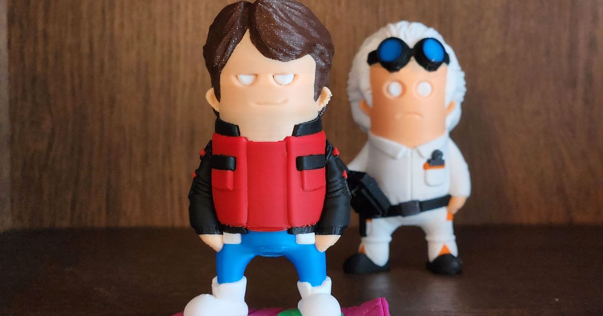 Mini Marty McFly single and multimaterial by Wekster | Printables Store