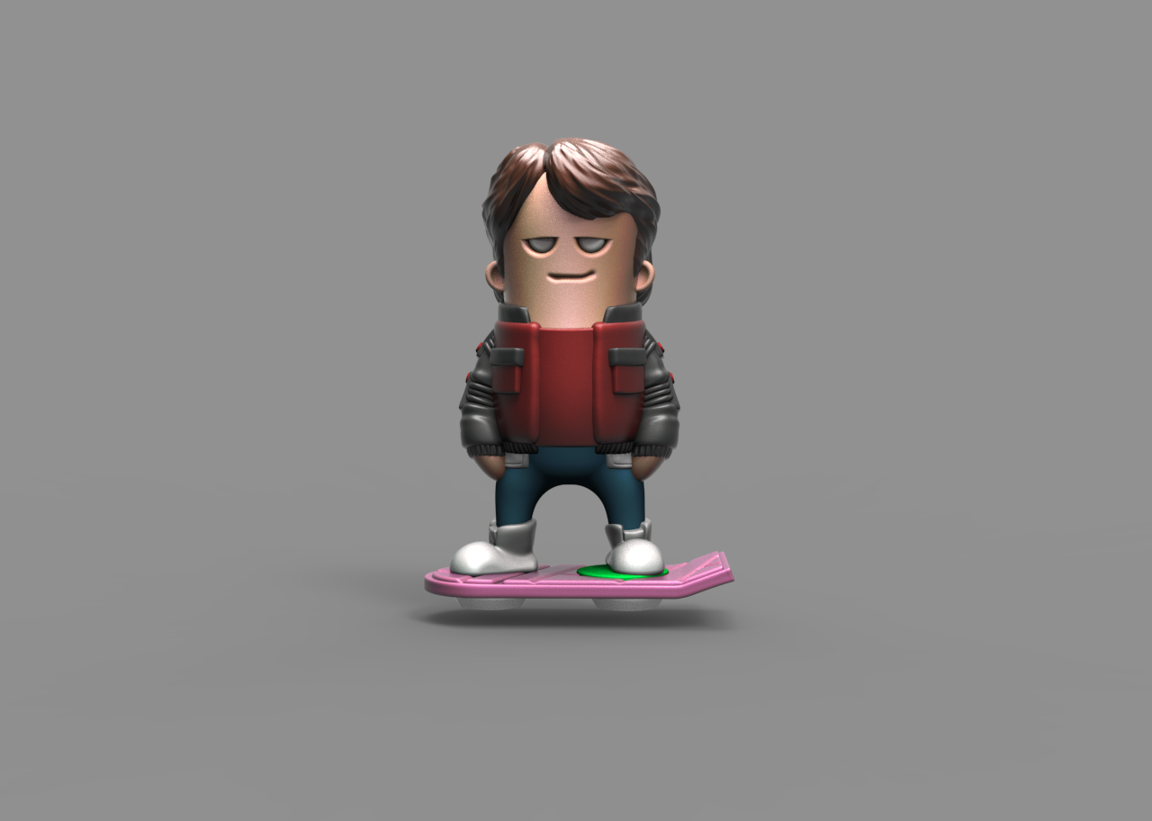 Mini Marty McFly single and multimaterial by Wekster | Printables Store