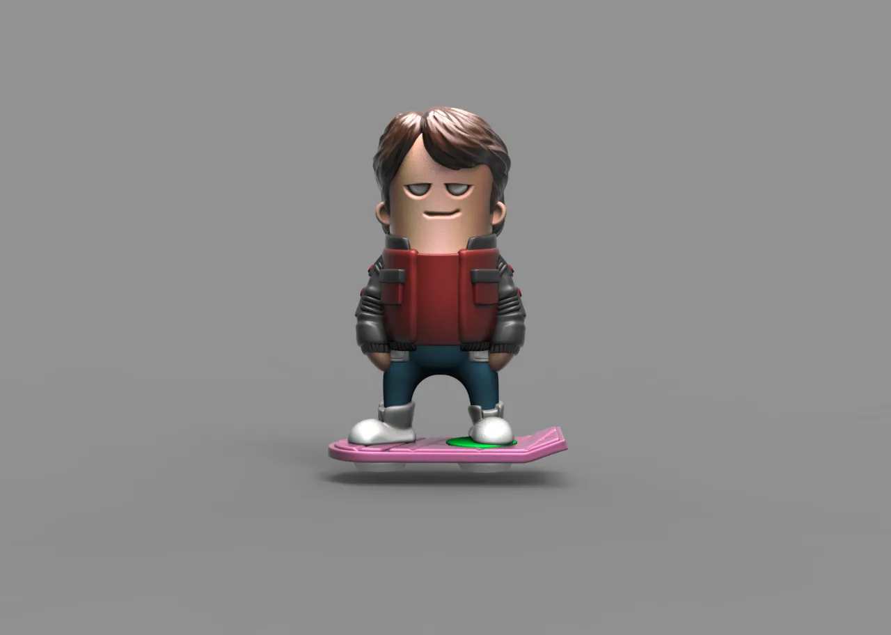 Mini Marty McFly single and multimaterial by Wekster | Download free ...