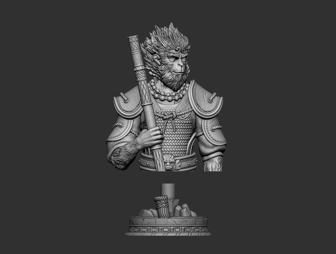 Monkey King - presupported by Wekster | Download free STL model ...