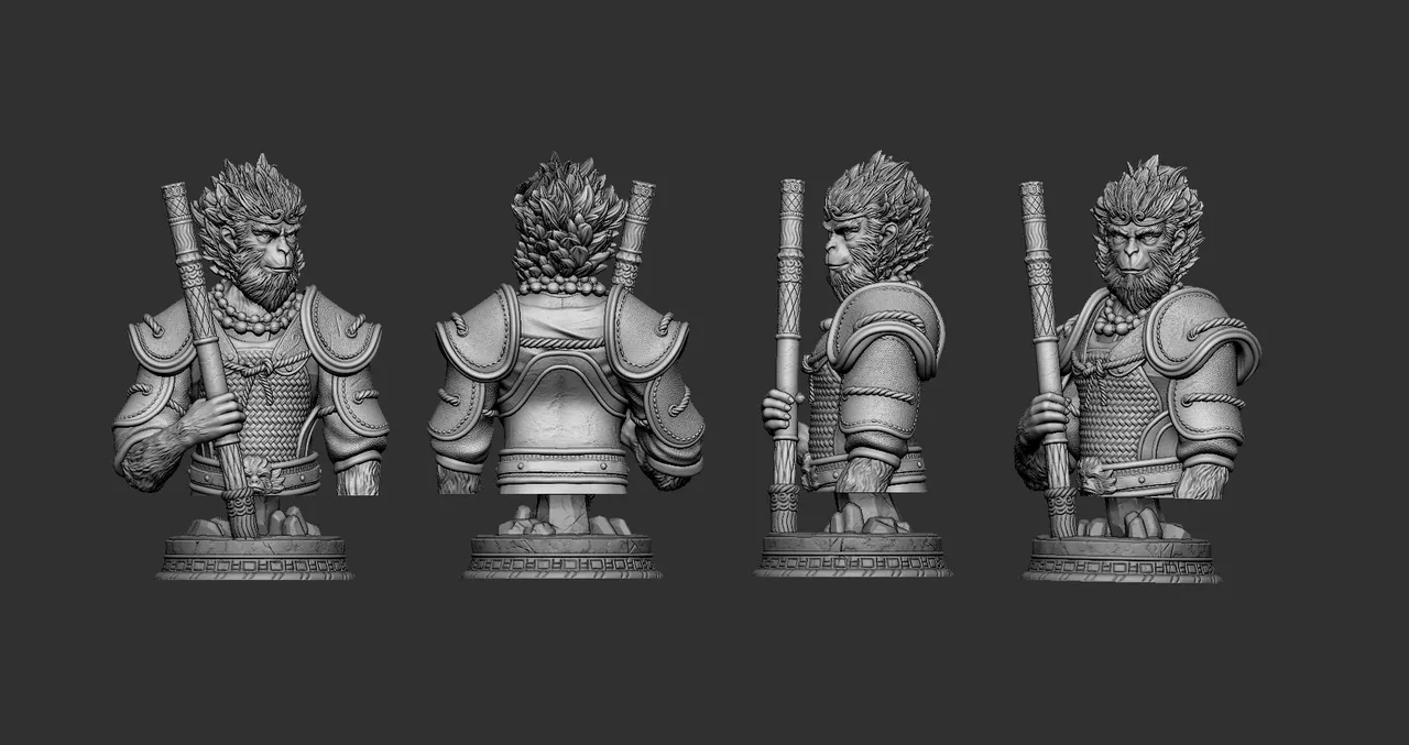 Monkey King - presupported by Wekster | Download free STL model ...