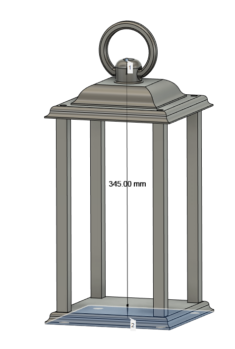 Simple decorative lantern by DGA | Download free STL model | Printables.com