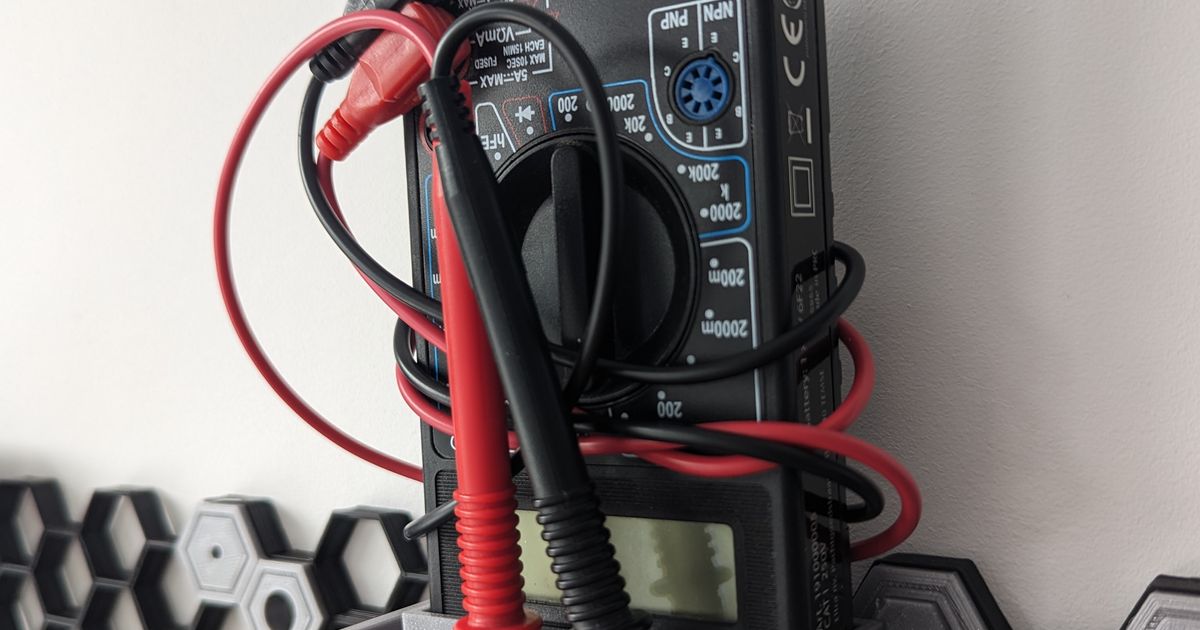 Shelf for multimeter by M4th31st | Download free STL model | Printables.com