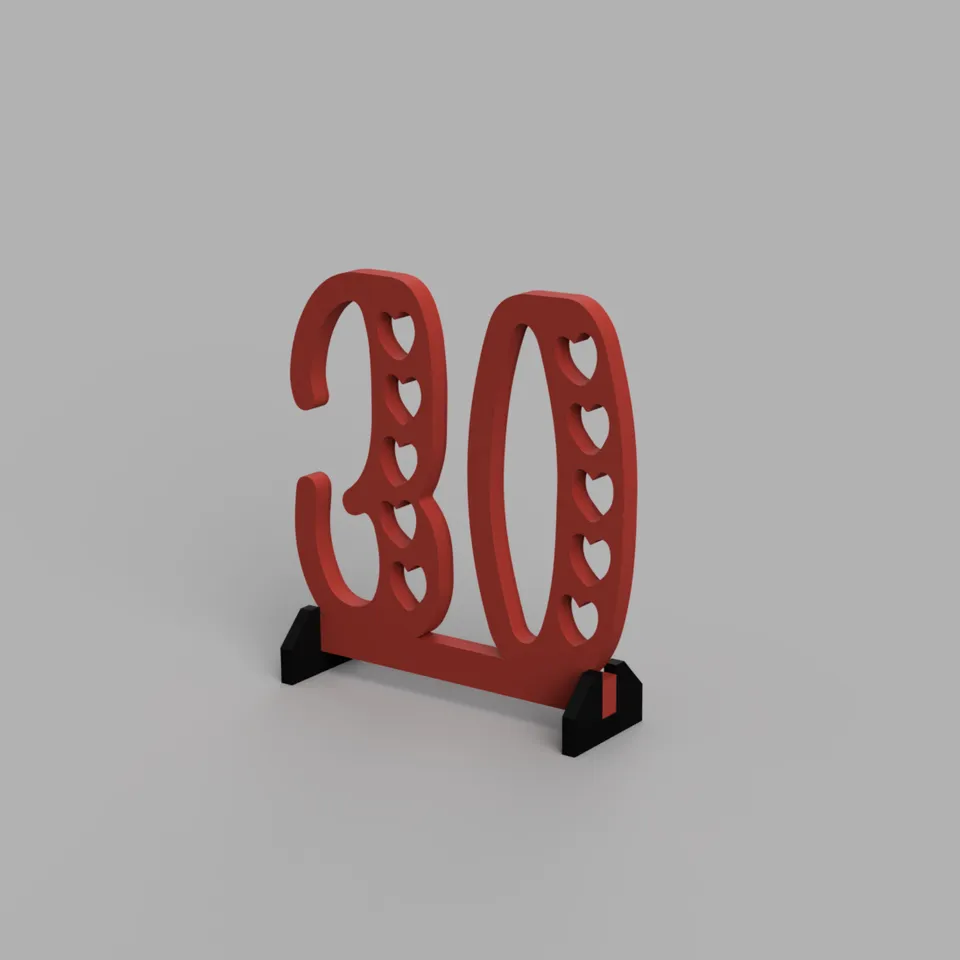 Happy Birthday 30 by ohrenstoepsel | Download free STL model | Printables.com