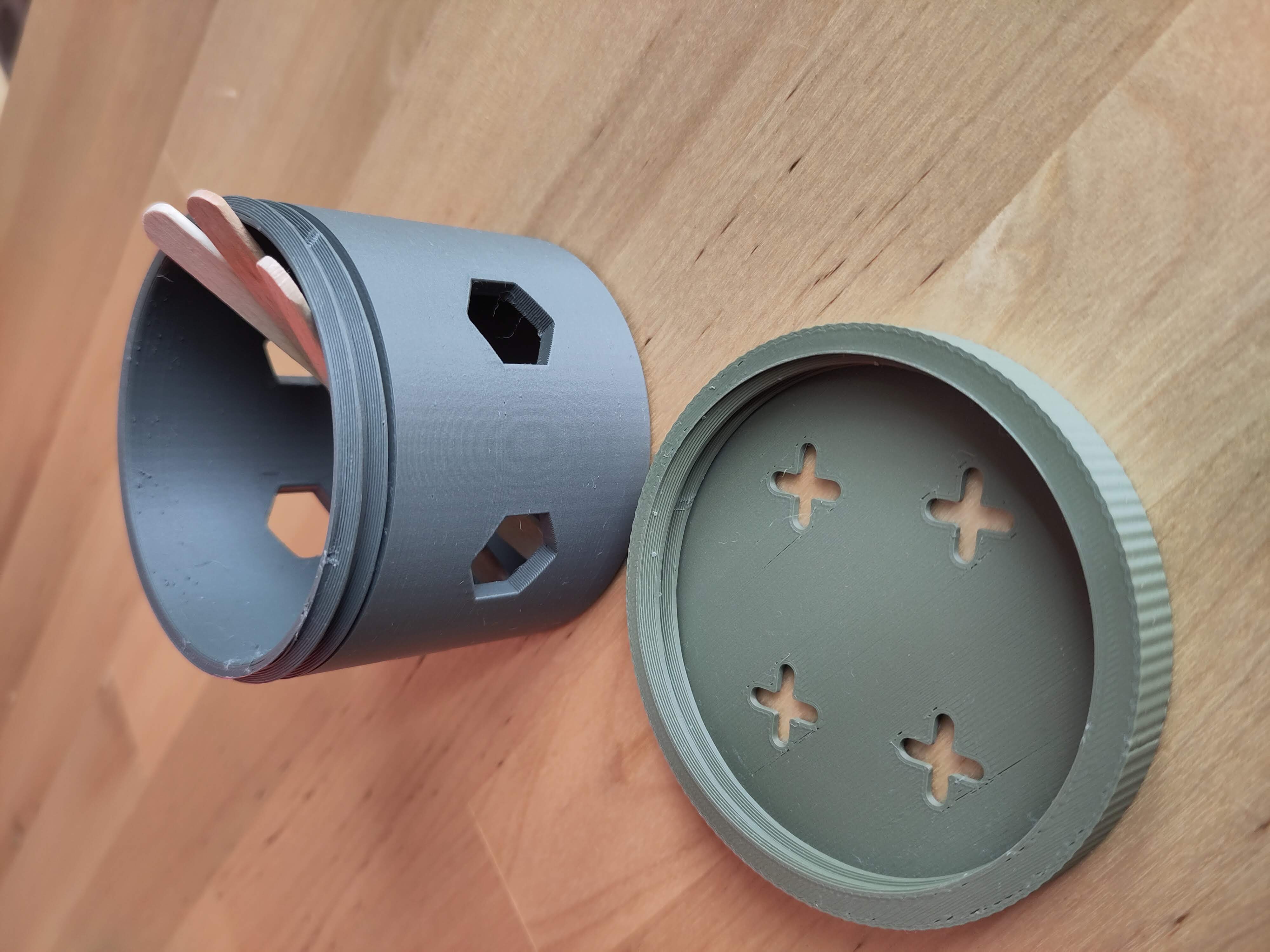 Popsicle stick drop box (lid) by timo | Download free STL model ...