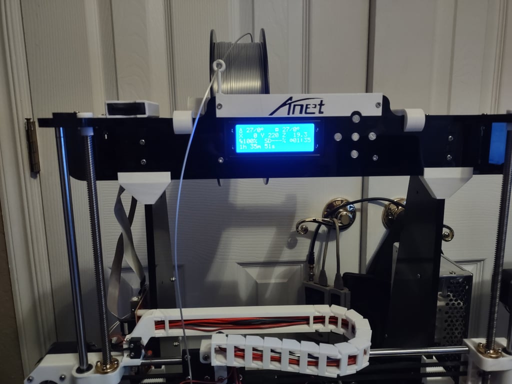 Filament Guide with Logo for Anet A8 by faultedlogic | Download free ...