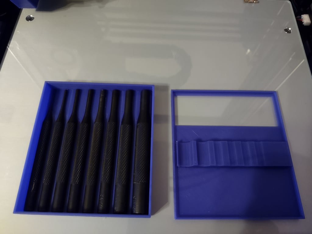 Pin Punch Tray for Harbor Freight 8 Piece Pin Punch Set by faultedlogic ...