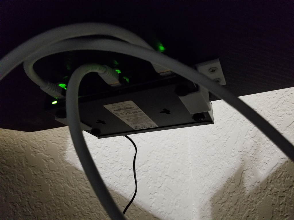 Switch Bracket for Netgear GS308 by faultedlogic | Download free STL ...