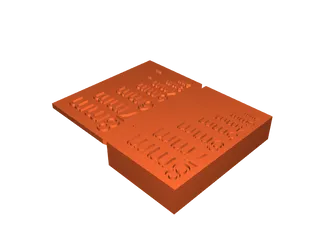 Text printing test by trupek56 | Download free STL model | Printables.com