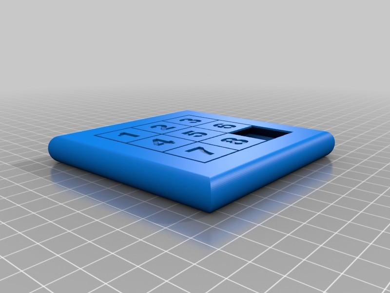 3x3 Slide Puzzle by PrometheusPrinting | Download free STL model ...