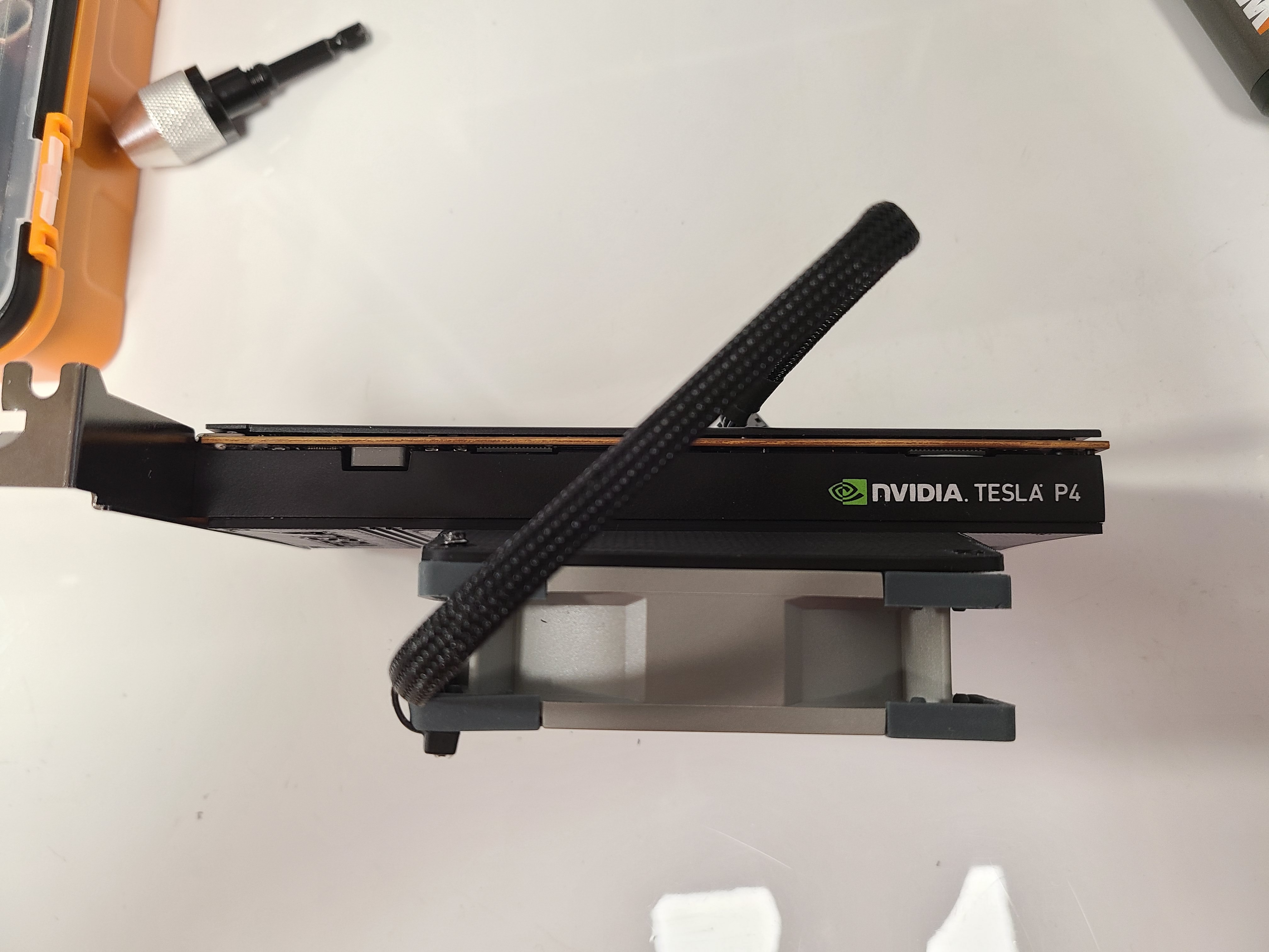 Tesla P4 Fan Mount by Brooks | Download free STL model | Printables.com