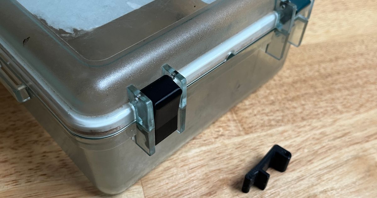 GSI Outdoors Lexan Gearbox Latch/Clip by ptancredi | Download free STL ...