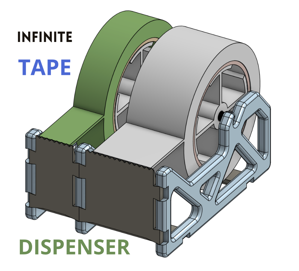 Infinite tape dispenser von Edgar.A | Kostenloses STL-Modell ...