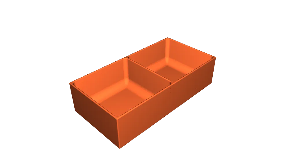 Double Bowl Dish Snack Bowl by Serentos | Download free STL model ...