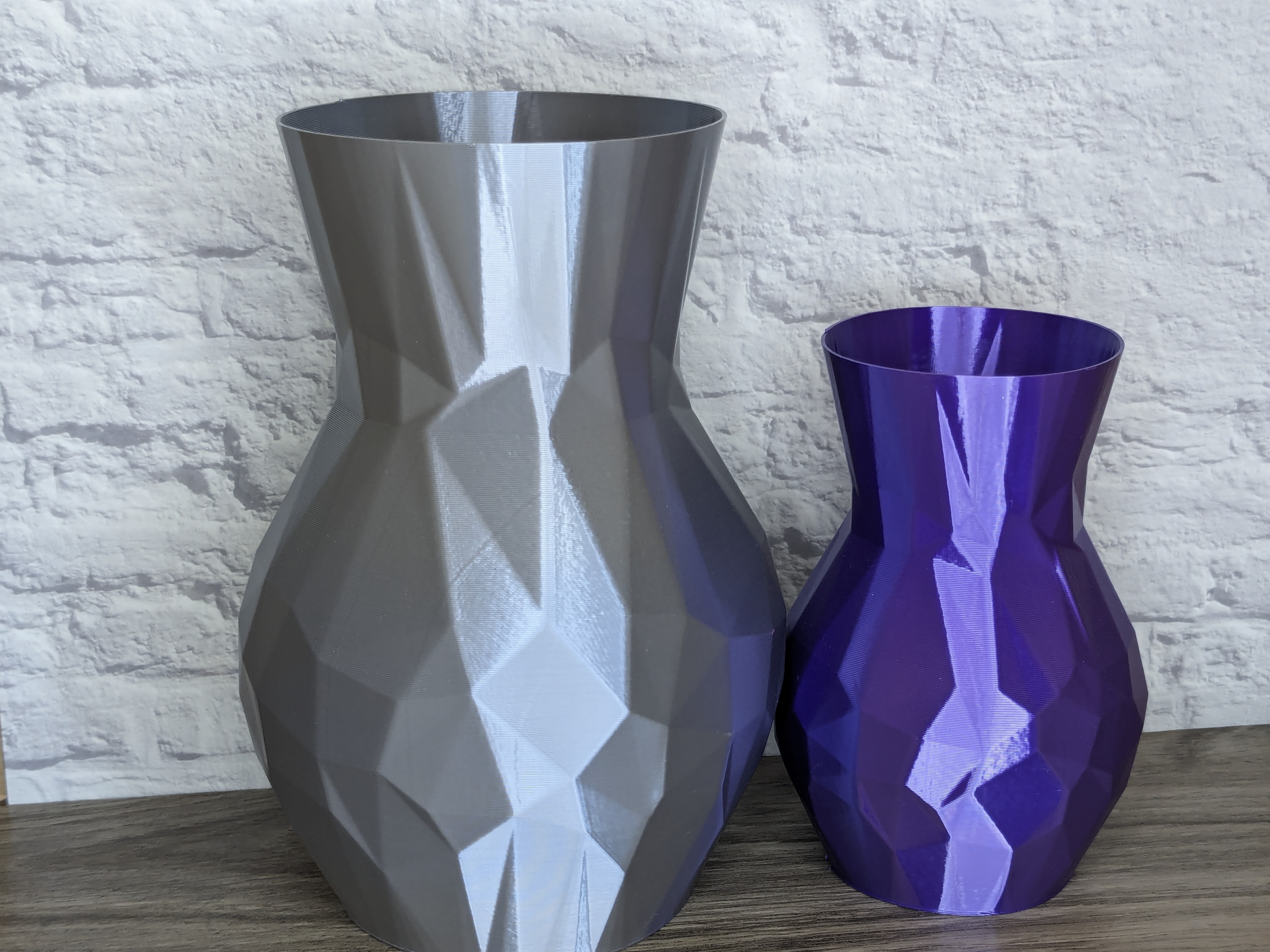 Low Poly Vases (3 models, vase mode) by Zammer 3D | Download free STL ...