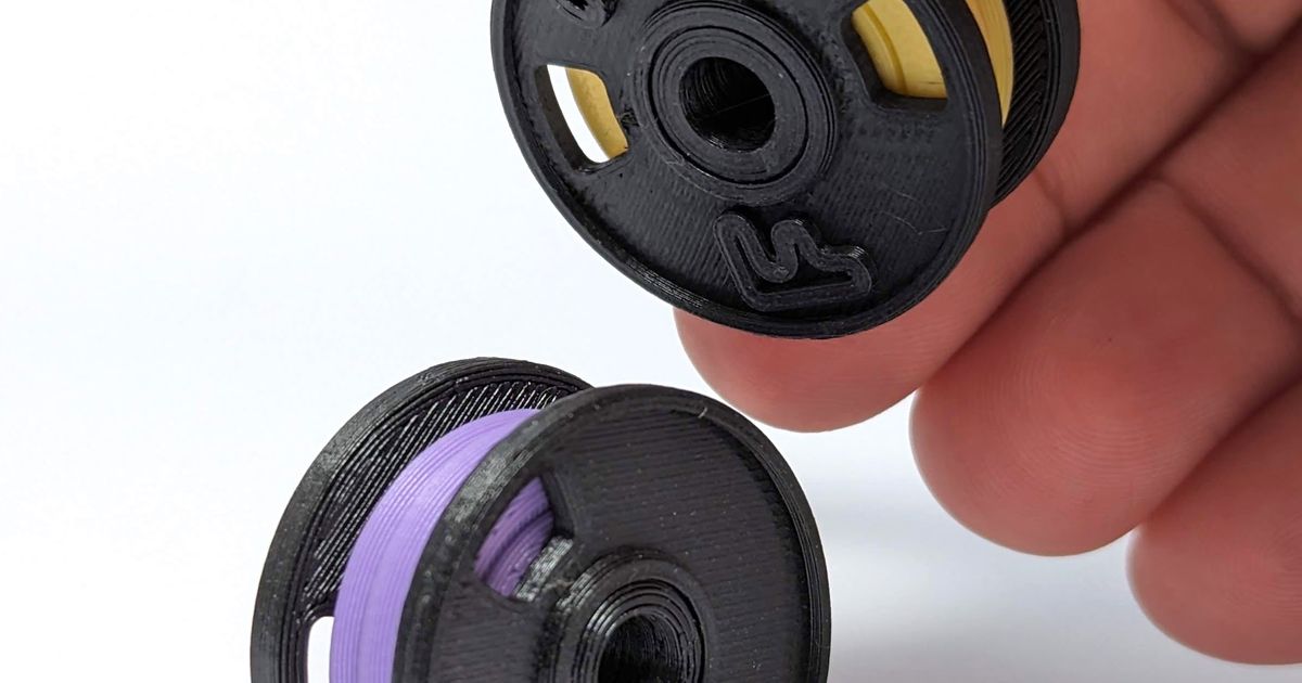 Mini filament spool sampler Remixed by jmaxime89 - MakerWorld