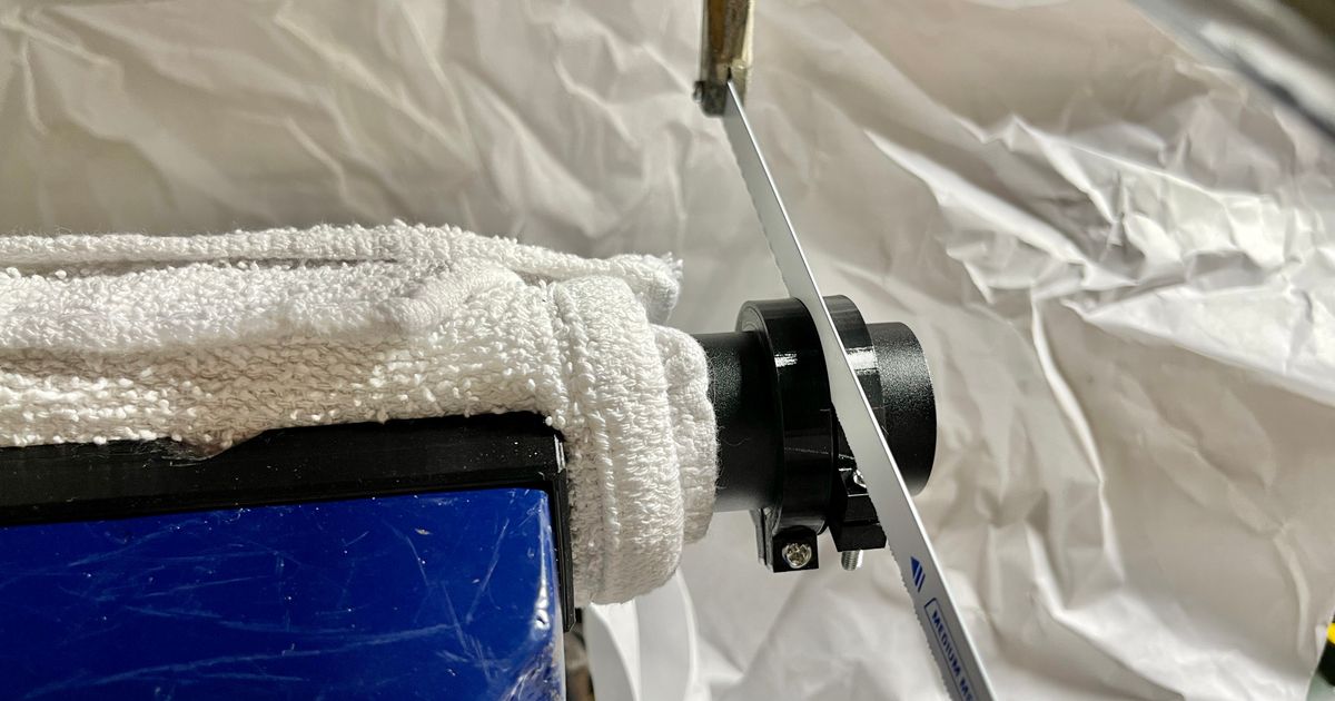 Cannondale 1.5" steerer tube miter guide by Redneck Design | Download ...