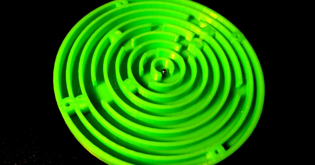 Circular Maze by 3dcad | Download free STL model | Printables.com