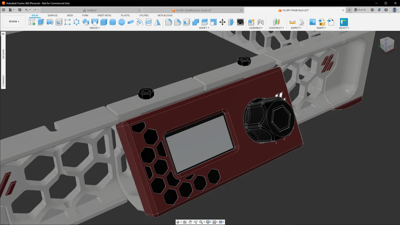 Voron V0.2 R1 Display Mounts (modded) by driftrotor | Download free STL ...