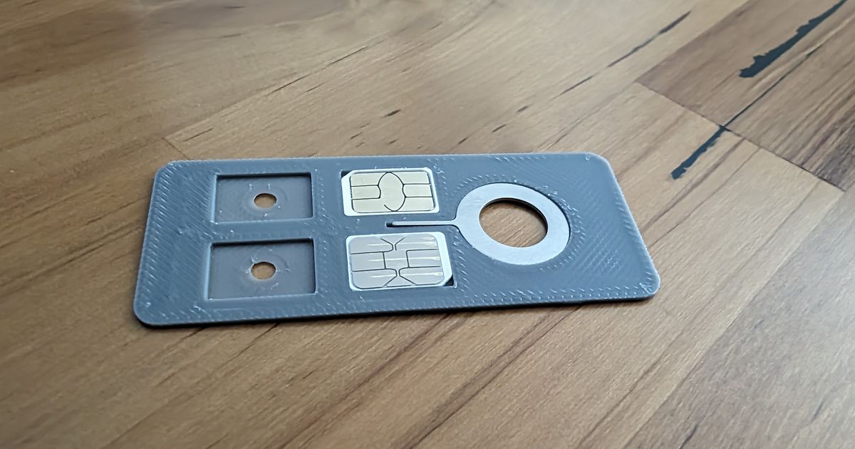 SIM Card and Tool Travel Case by hellgiver | Download free STL model ...