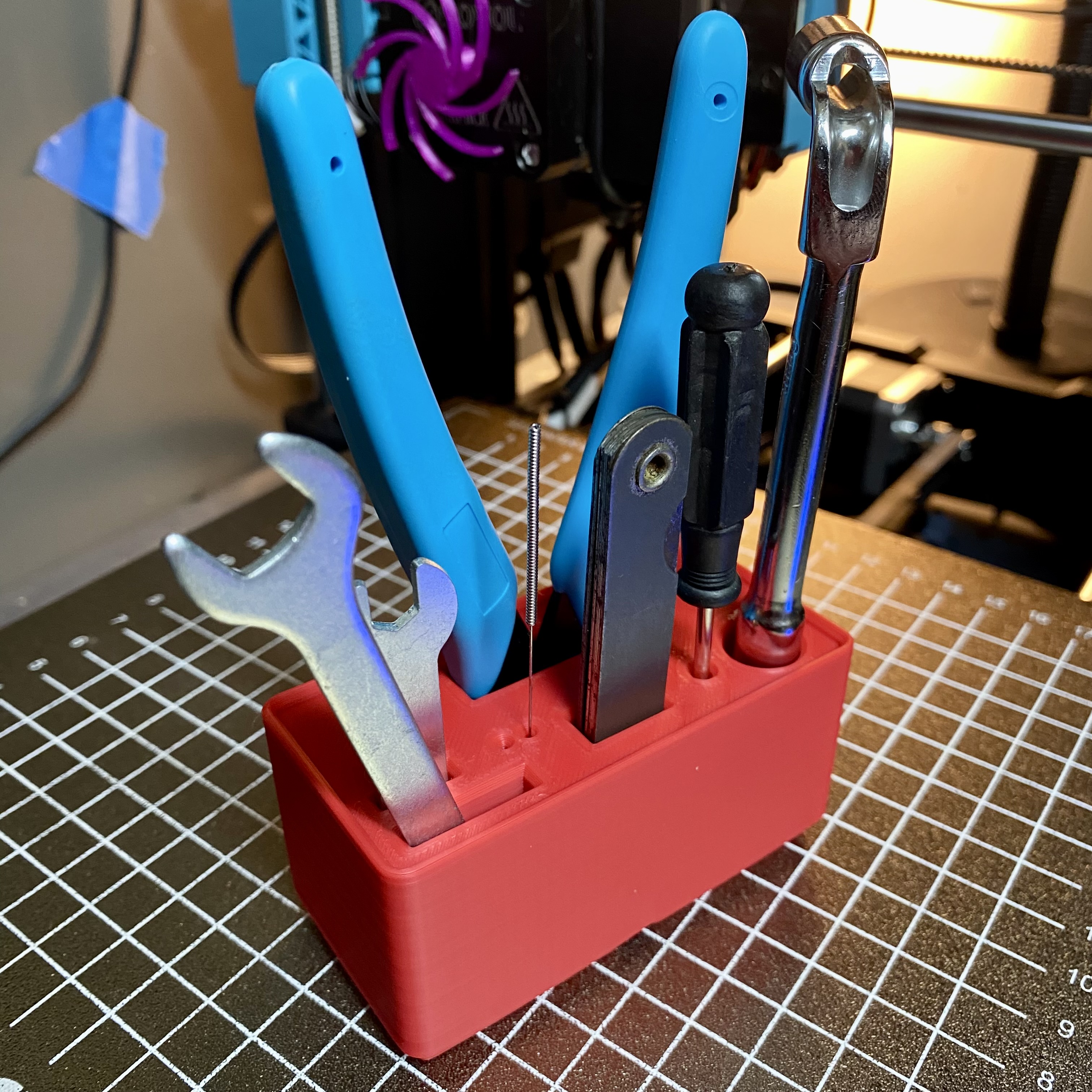 Gridfinity 1x2 Printer Tool Holder by w3r | Download free STL model | Printables.com
