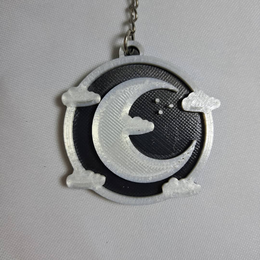Moon Keychain by Pefy0812 | Download free STL model | Printables.com